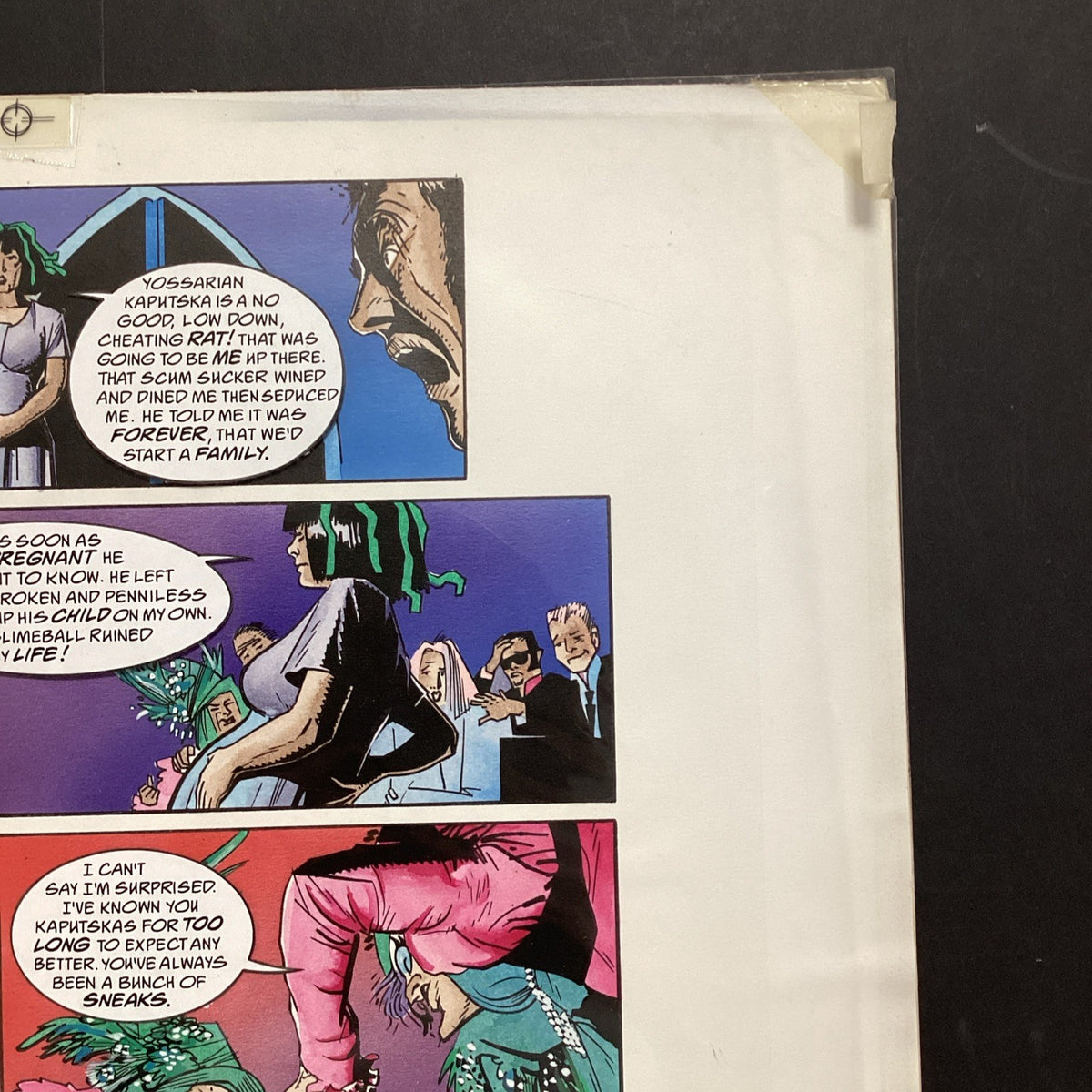 Original Colours Artwork Judge Dredd Megazine #1 Page 4 1995 by Peter ...
