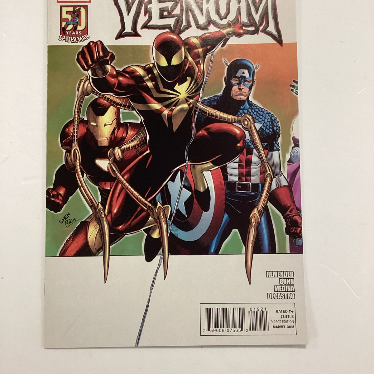 Venom #19 2012 VF/NM Sean Chen Amazing Spider-man Motion Variant ...