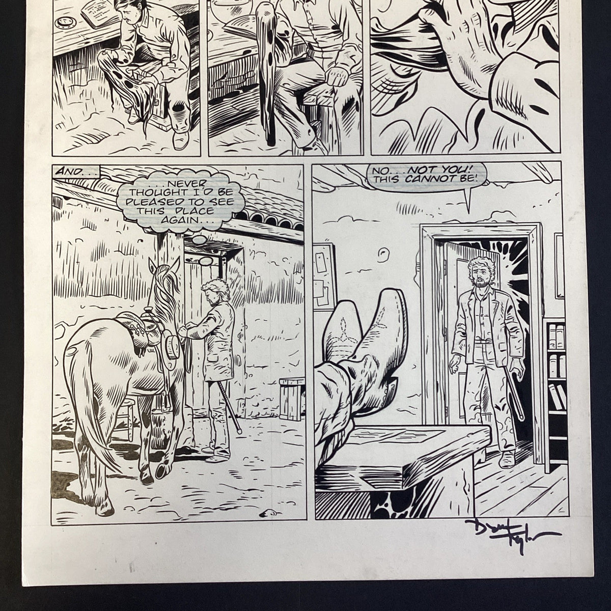 Original Artwork for Zorro #9 Page 14 By Dave Taylor Marvel Comics UK ...
