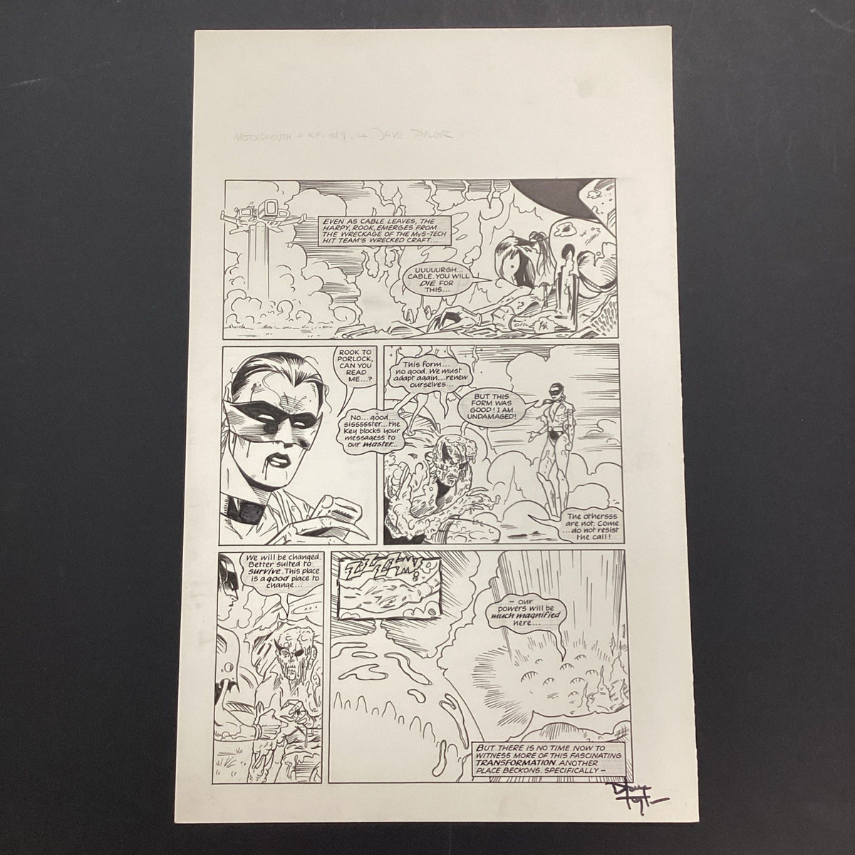 Original Artwork for Motormouth & Killpower #9 Page 5 By Dave Taylor M ...