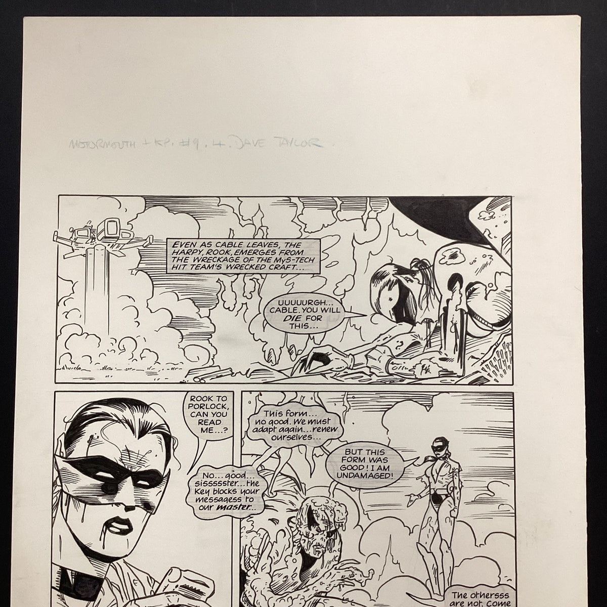 Original Artwork for Motormouth & Killpower #9 Page 5 By Dave Taylor M ...